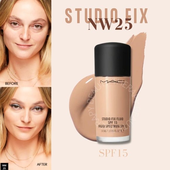 MAC Cosmetics | Makeup | Nw25 Studio Fix Fluid Foundation Spf5 | Poshmark